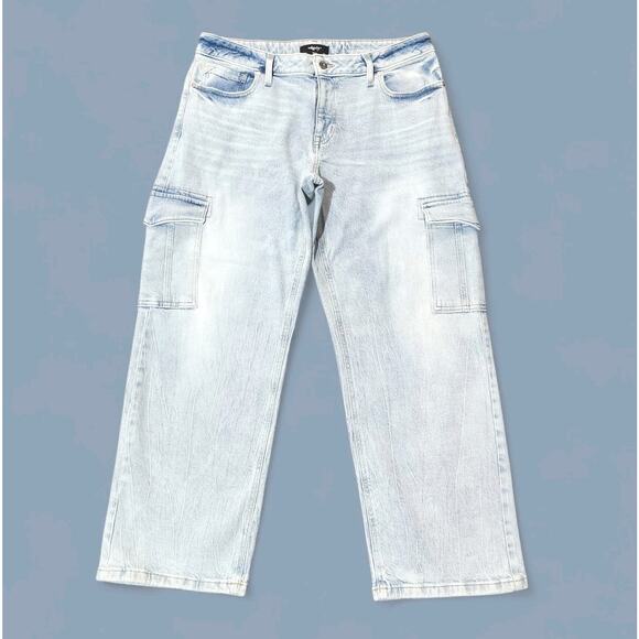 Maurices | Jeans | Edgely Relaxed Straight Jeans Cargo High Rise Light ...